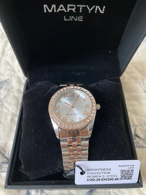 MARTYN LYNE BRIGHTNESS Collection women s. steel watch Cod.29 EH/250.00 ...