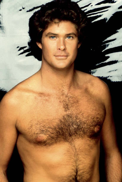 DAVID HASSELHOFF POSES for a portrait shirtless in LA circa 1981 Old ...