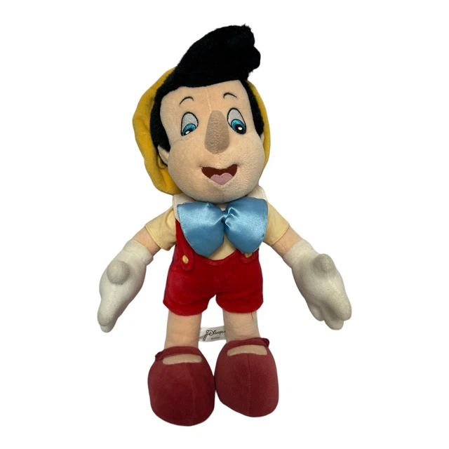 VINTAGE DISNEYLAND PARIS Pinocchio Plush 13" Tall Articulated Soft Toy ...