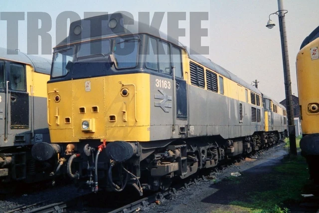 35MM SLIDE BR British Rail Diesel Loco Class 31 31163 1994 Warrington ...
