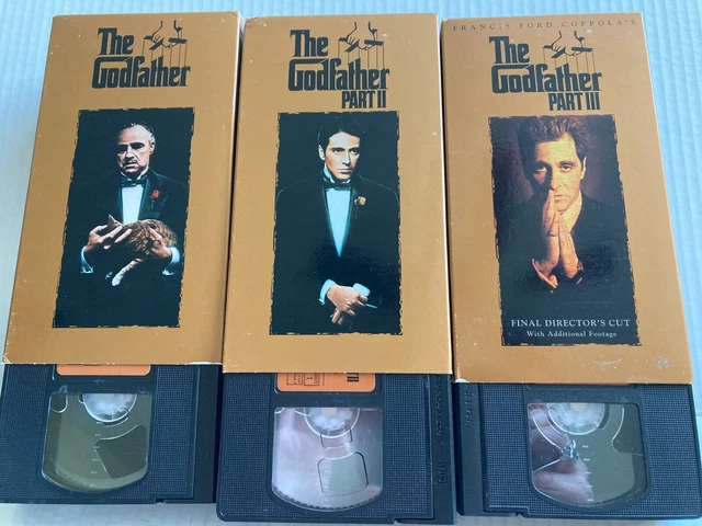 THE GODFATHER MOVIE Collection 1974 VHS Box Set Part 1-3 Paramount £11. ...