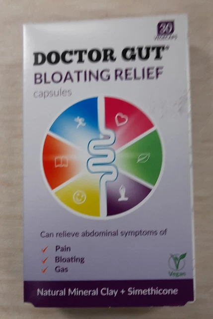 DOCTOR GUT BLOATING RELIEF 30 Capsules Relieve abdominal pain, bloating ...