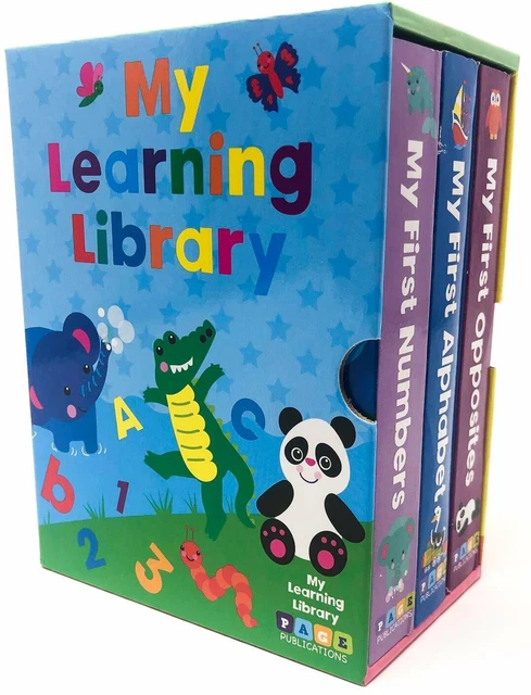 MY LEARNING LIBRARY Alphabet Numbers Shapes Opposites Colors Babies ...