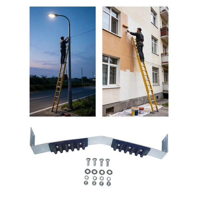 LADDER PADDED FIXED V Rung Stable Support Home Extension Ladder ...
