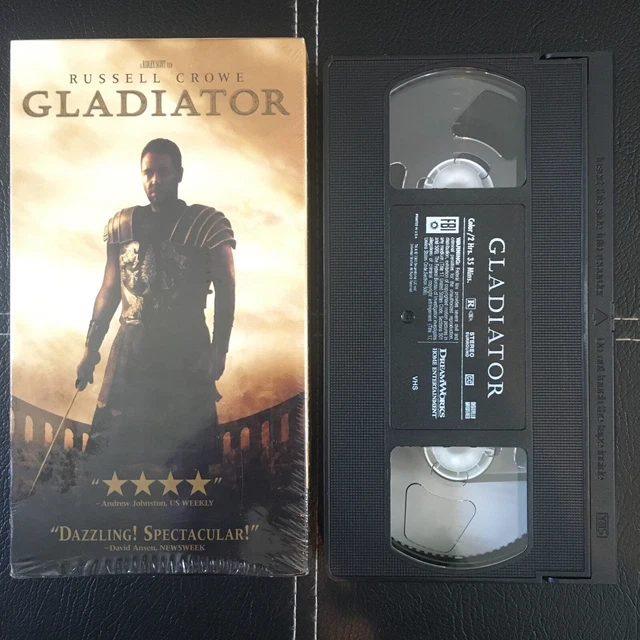 GLADIATOR VHS RIDLEY Scott Russel Crowe Previously Viewed Rental Movie ...