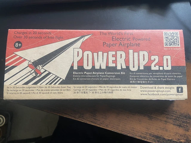 POWER UP 2.0-WORLDS first electric powered Paper Airplane conversion ...