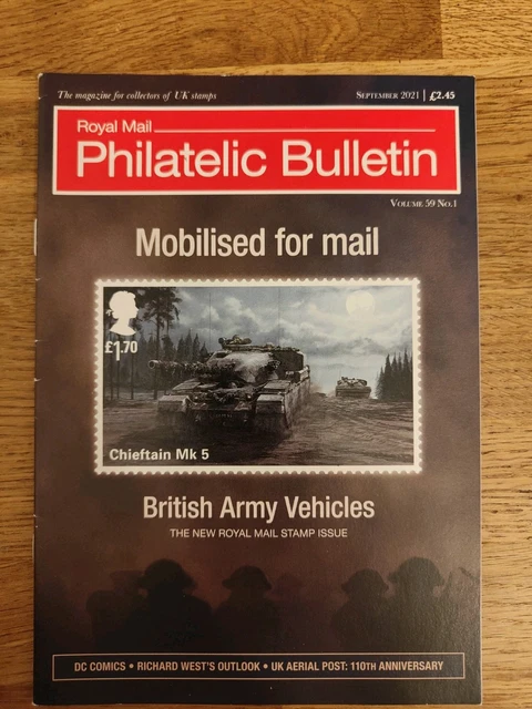 MAGAZINE - BRITISH Royal Mail Philatelic Stamp Bulletin Sep 2021 Army ...
