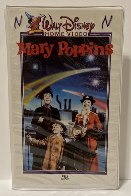 WALT DISNEY HOME Video Mary Poppins (VHS) *VINTAGE AND RARE* Original ...