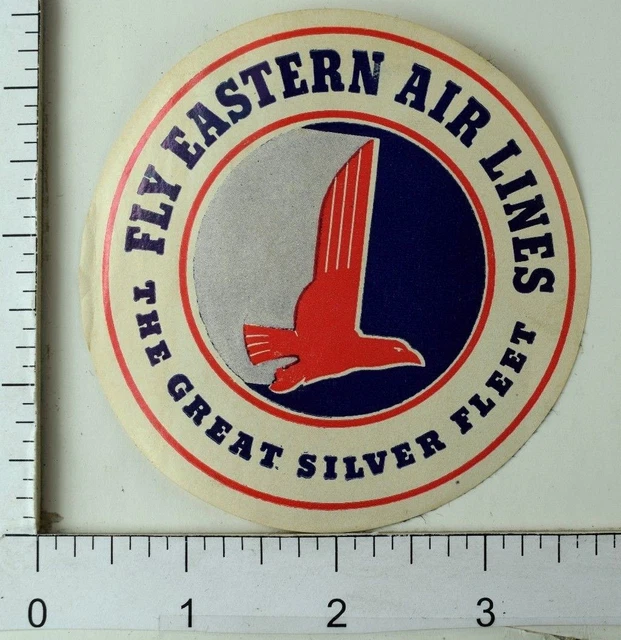 1940'S-50'S FLY EASTERN Air Lines Early Luggage Label Poster Stamp ...