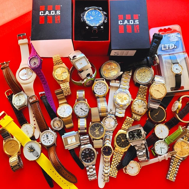 WATCH LOT SEIKO Swatch Timex Acqua Watchmaker Vintage Bundle For Repair ...