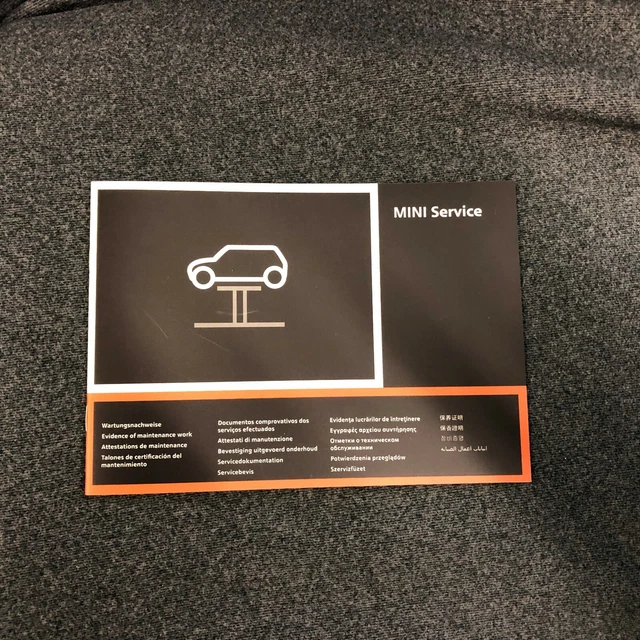 BMW MINI SERVICE BOOK F55 F56 F57 COOPER SPORT CLASSIC Nt Owners ...