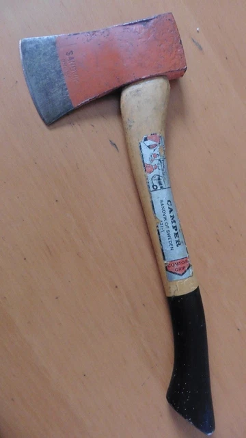 SANDVIK SWEDEN CAMPER hatchet / axe no.421-1 £25.00 - PicClick UK