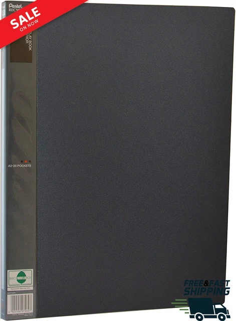 PRESENTATION FOLDER PORTFOLIO Document File A3 With 20 Clear Sleeves ...