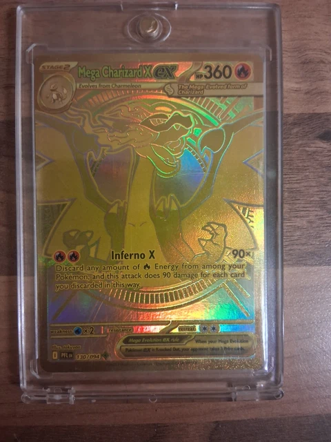 POKÉMON TCG PHANTASMAL Flames Mega Charizard X EX Mega Hyper Rare 130/ ...