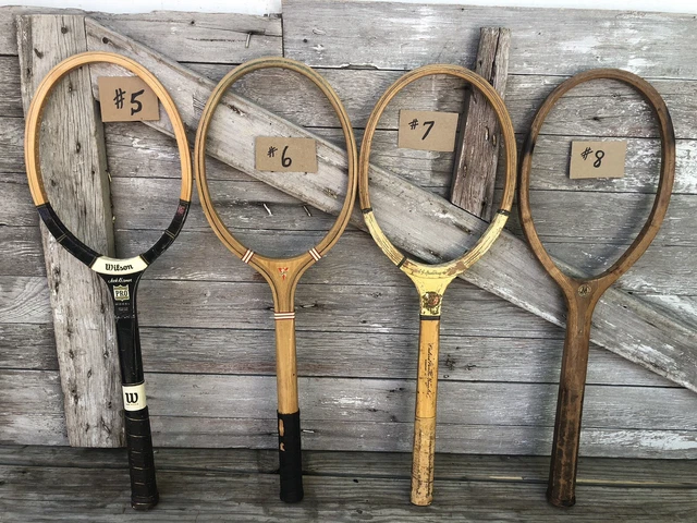 VINTAGE WOOD TENNIS Racket Bulk Lot Wilson Spalding NO STRINGS Antique ...
