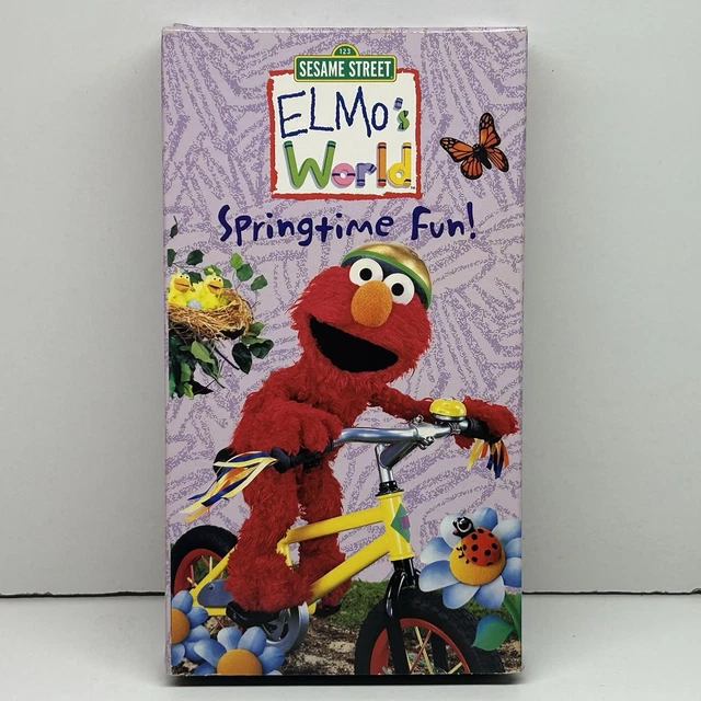 SESAME STREET ELMO’S World Springtime Fun VHS 2002 Video Tape Case ...