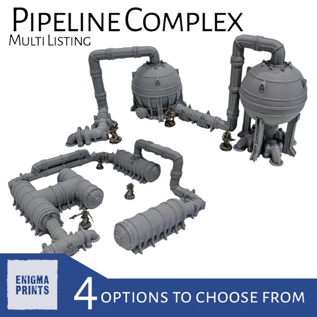 PROMETHIUM PIPELINE COMPLEX - 28mm 3D Printed Terrain for Tabletop ...