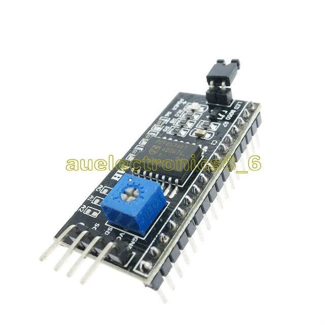 1602 16X2 LCD Character Display + IIC/I2C/TWI/SPI Serial interface ...