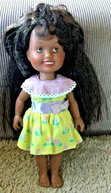 VINTAGE PLAYSKOOL HASBRO Hair Growing Dolly Surprise African American ...