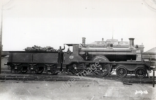 Railway Photo Darkroom Lbandscr Engine B2 4 4 0 John Hawkshaw No 324
