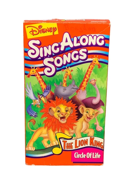 DISNEYS SING ALONG Songs - The Lion King: Circle of Life (VHS, 1994) $6 ...