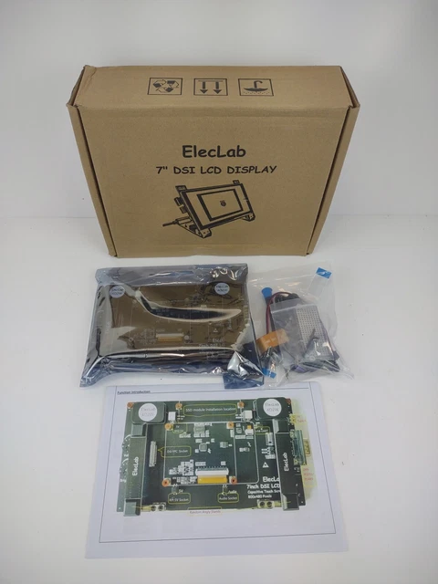 ELECLAB RASPBERRY PI Touchscreen Monitor 7 Inch DSI Capacitive LCD ...