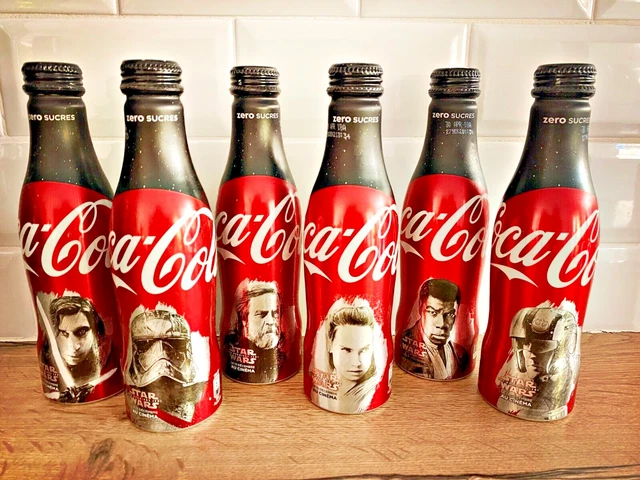 COCA-COLA &STAR WARS& 6 bouteilles ALU [France, Soda, Bistrot, Bar ...