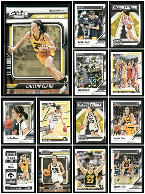 2024 PANINI CAITLIN Clark Collection Caitlin Clark School Colors Lots ...