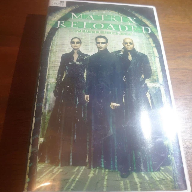 THE MATRIX RELOADED VHS Japanese Edition Action Sci-Fi Used £39.07 ...
