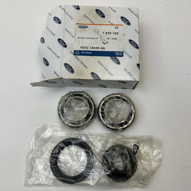 FORD ESCORT MK6 MK7 Orion MK3 Rear Wheel 1x Bearing Kit Genuine 1375743 ...