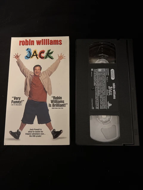 JACK (VHS 1997) 9180. Robin Williams, Diane Lane, Jennifer Lopez, Brian ...
