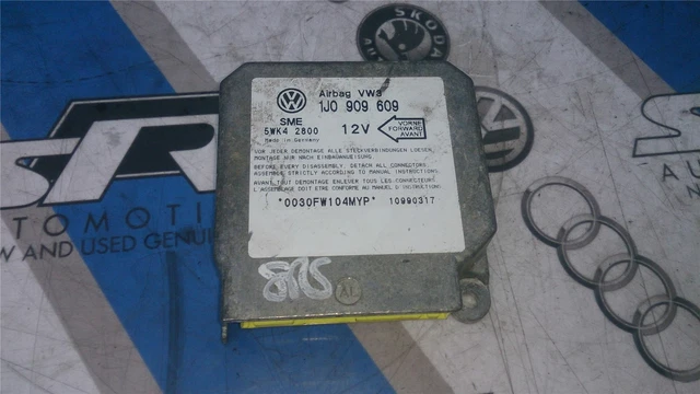 GENUINE VW AUDI SEAT SKODA Airbag ECU Control Module - 1J0 909 609 EUR ...