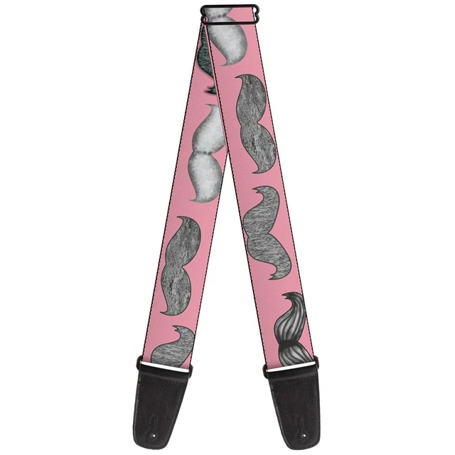 GUITAR STRAP - Mustaches Pink/Sketch (US IMPORT) ACC NEW $54.71 ...