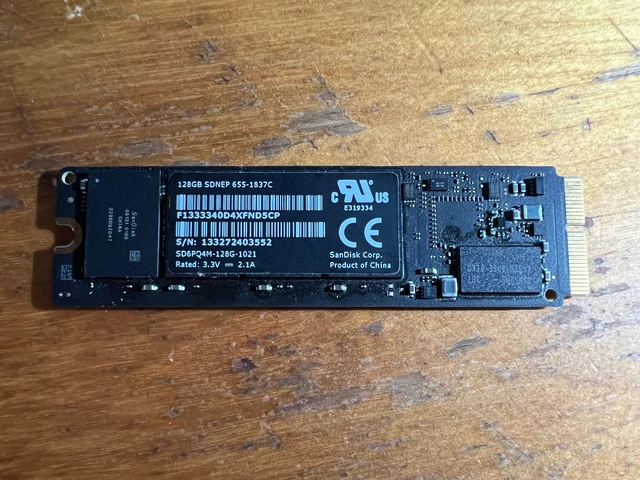 APPLE / SANDISK 128GB SSD SD6PQ4M-128G-1021, SDNEP 655-1837C £9.99 ...