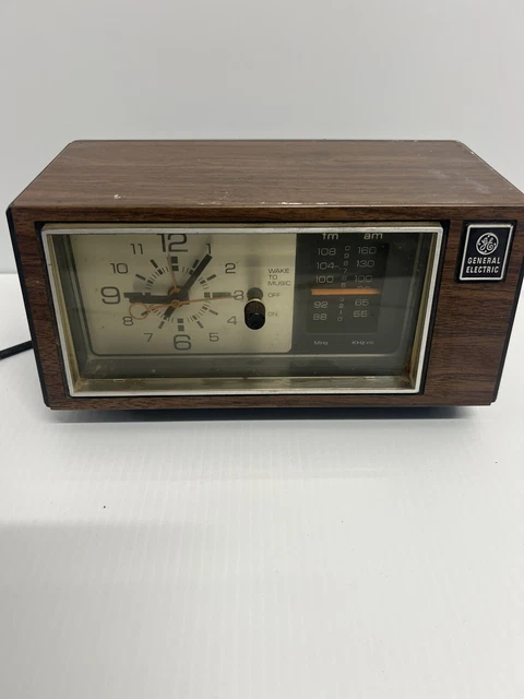 VINTAGE GENERAL ELECTRIC GE Alarm Clock Model 7-4550A £11.45 - PicClick UK