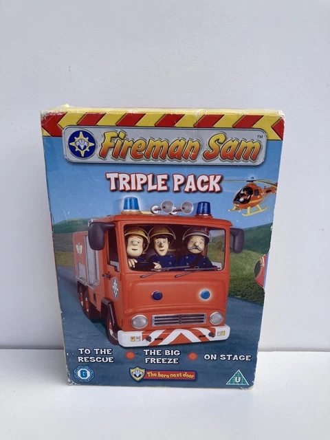 FIREMAN SAM TRIPLE Pack: To The Rescue/Big Freeze/On Stage [DVD] - DVD Box Set £14.00 - PicClick UK