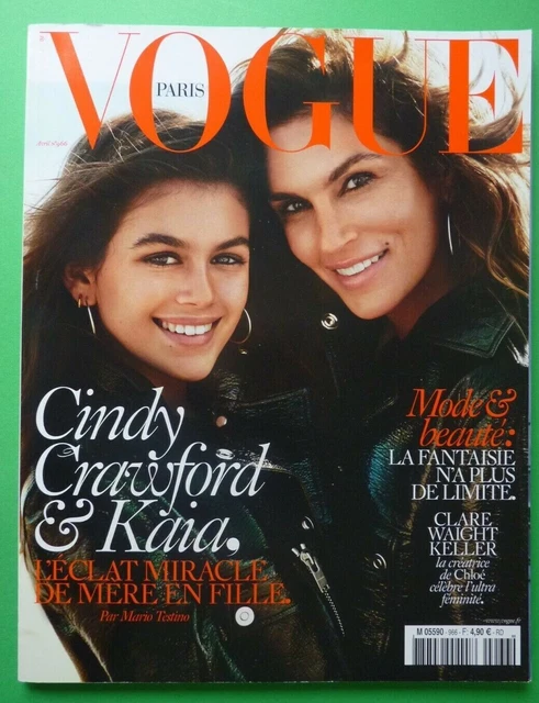 VOGUE PARIS AVRIL 2016 April 966 Cindy Crawford Kaia Gerber Lily Nova ...
