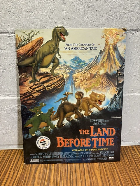 THE LAND BEFORE time vhs Display 1980’s Original Store Display Land ...