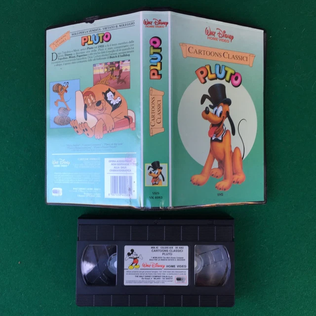 PAL/VHS WALT DISNEY - PLUTO (ITA 1985) VK 4083 Cartoons Classici EUR 23 ...