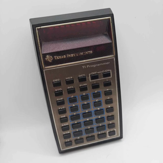 VINTAGE TEXAS INSTRUMENTS TI Programmer Calculator 9v Battery Tested ...