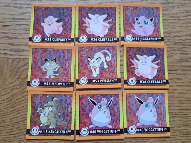LOT 9 CARTES Pokémon Type Fée.. Collection English Card Artbox 1999 ...