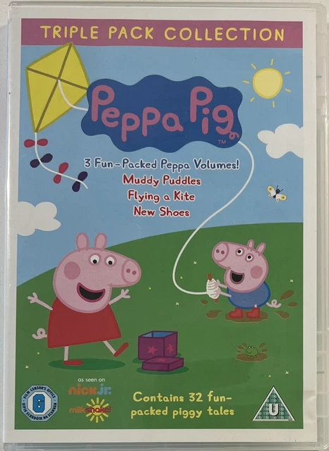 PEPPA PIG: MUDDY Puddles/Flying a Kite/New Shoes On 3 DVD Discs Free ...