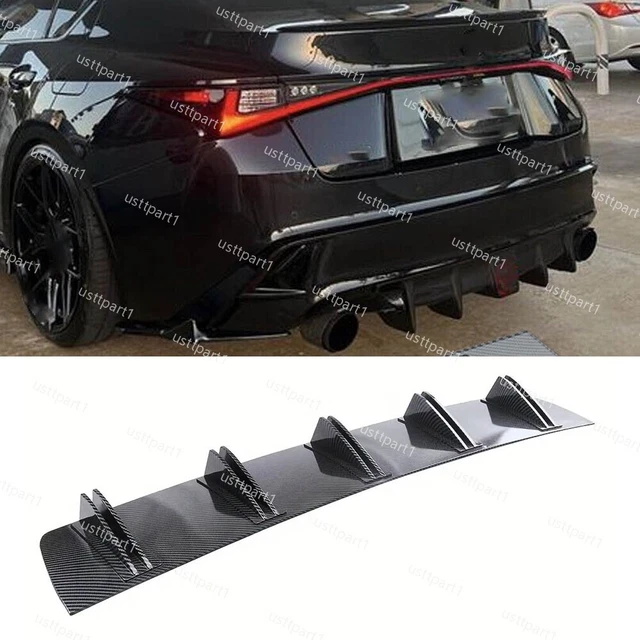 CARBON FIBER REAR Diffuser Splitter Bumper Spoiler Lip For Lexus RC300 ...
