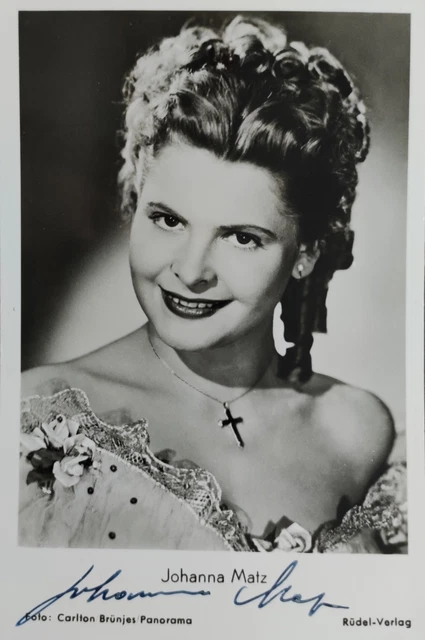 JOHANNA MATZ AUTOGRAMM, Rüdel Karte EUR 9,99 - PicClick DE