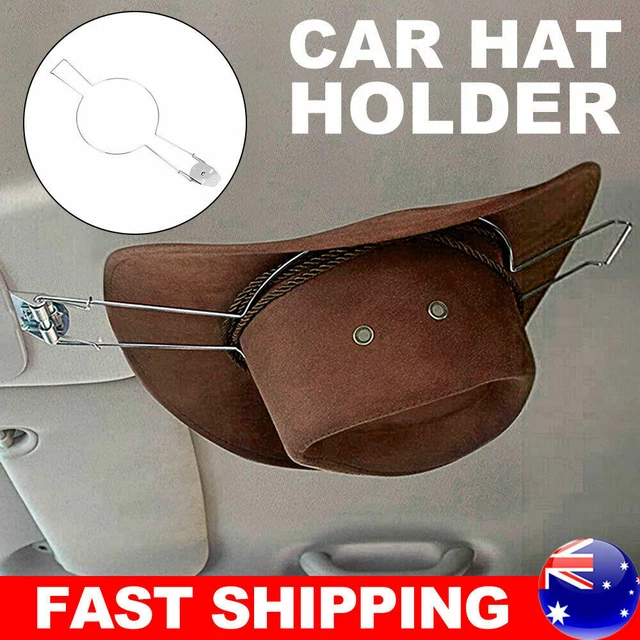 CAR HAT HOLDER Saver Riding Helmet Akubra Equestrian Hard Spring Load ...