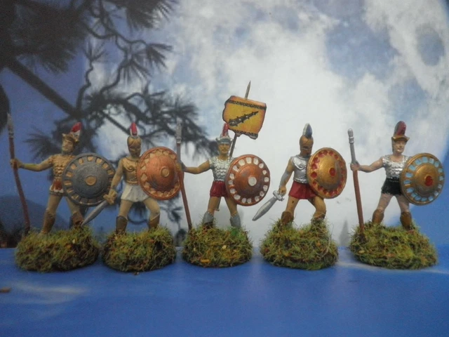 1/72 ANCIENT GREEK Painted Painted HOPLITES Atlantic Based Soldiers Lot ...