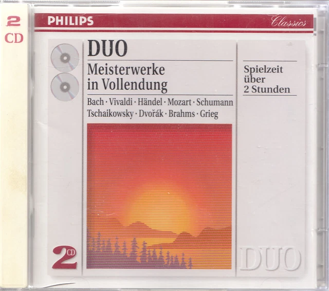 DUO MEISTERWERKE IN Vollendung Bach Vivaldi Händel usw. CD sehr gut ...