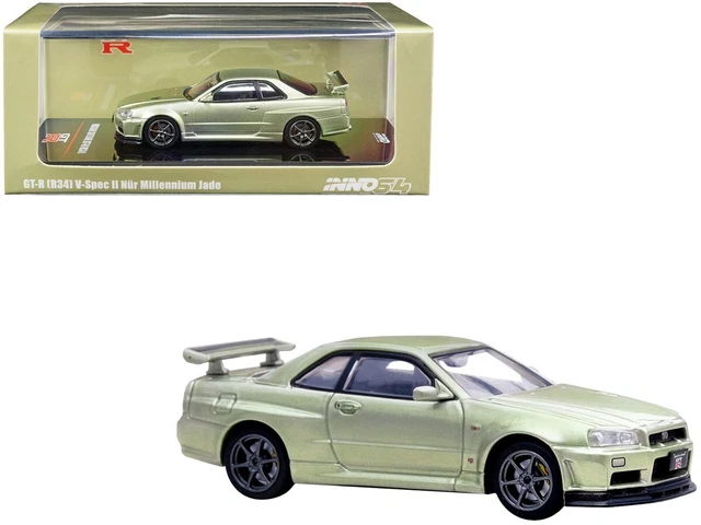 1/64 NISSAN SKYLINE Gt-R R34 V-Spec II Rhd Jade Inno modèles In64-R34Vs ...