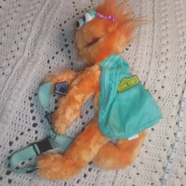 90S APPLAUSE TAG Sesame Street Zoe Backpack Vintage Kids Nostalgia PBS ...