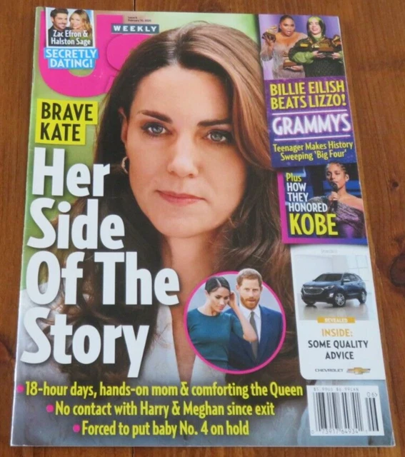 US MAGAZINE FEB 10 2020 KATE MIDDLETON Kobe ZAC EFRON Taylor Swift LUCY ...